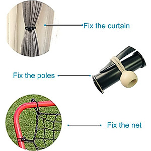 Universal Bungee Kit Parts for Sun Shades Blackout Roller up Blinds (Bungee Kit 2 Set, Sand)