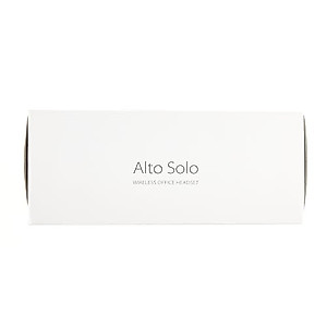 Avantalk Alto Solo - Wireless Headset with Mic for Work with Qualcomm Bluetooth Solution, CVC Noise-Canceling for PC, Computer & Laptop, Charging Stand, Mute Button, Wired Headphones Option
