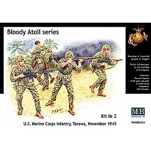 Masterbox USMC Infantry Tarawa 1943 Figure Model Building Kits (5 Figure) (1:35 Scale)