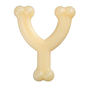 NB Tough Nylon Dog Toys Durable Wishbone Shaped Dental Chew Deterrent - Choose Size(Wolf - 6")
