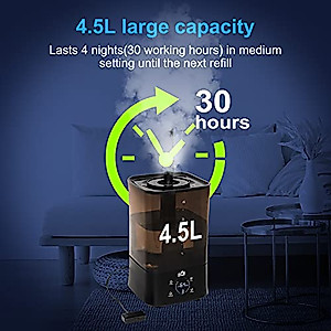 Reptile Fogger Digital Tank Timer 4.5L Top Filling Terrariums Humidifier Reptile Mister Lizard Tortoise Amphibian Foger with Hose for Reptiles, Amphibians, Herps, Vivarium