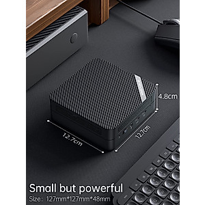 MINISFORUM Venus Series UM773 Lite Mini PC AMD Ryzen 7 7735HS up to 4.75GHz 32GB DDR5 1TB PCIe4.0 SSD AMD Radeon 680M Mini Computer, 2 x HDMI,1x USB4,5X USB Ports,WiFi 6,BT5. 2