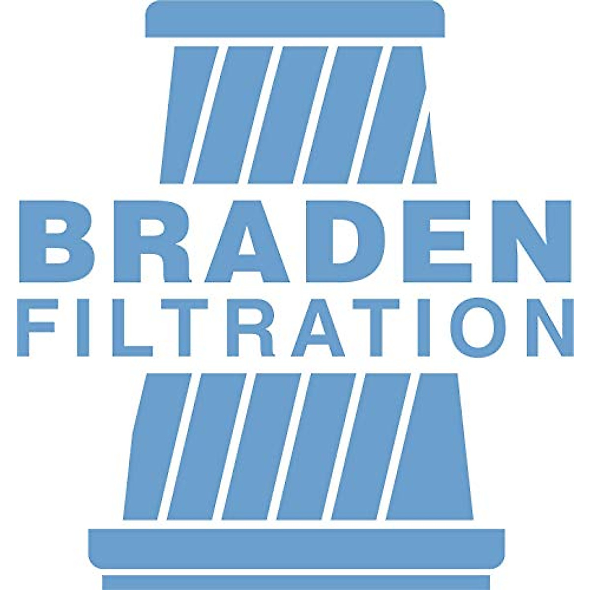 Braden Filtration Dust Collector Filter - Height: 26" OD: 12.75" ID: 8.375" / Cellulose Polyester Blend FR, Open-Open pans - MADE IN USA