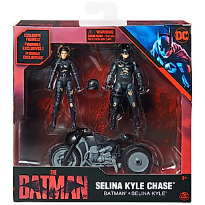 The Batman 2022 Movie Series Selina Kyle Chase Set with Batman and Motorcycle