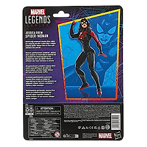 Marvel Legends Series Jessica Drew Spider-Woman, Spider-Man Legends Collectible 6 Inch Action Figures, 2 Accessories
