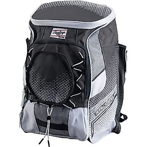 Rawlings | IMPULSE Backpack Equipment Bag | Baseball/Softball | White