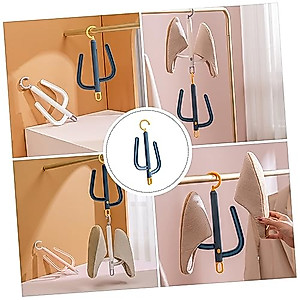 Swivel Hook Hanger Small Drying Rack Multi Purpose Hanger Swivel Hooks Small Clothes Drying Rack Shoe Racks Shoes Hanger Slipper Drying Racks Shoe Hook abs rotatable to Rotate