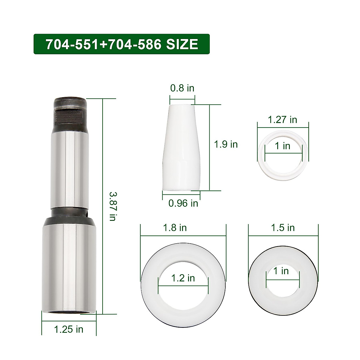 Piston Pump Repair Kit Piston Rod 704-586 704-551 Replacement for Titan Impact 440 540 640 airless Sprayer