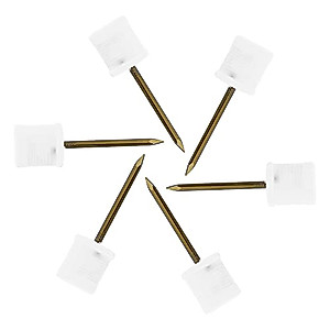 20Pack Archery Target Pins Manganese Steel Target Face Pins 2.5inch Target Nails for Holding Target Face/Paper on Foam Straw Targets (White)