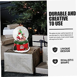 Christmas Crystal Ball Box christmas desk decoration snow globe for snow globe with music gifts Christmas music box xmas snow globes child lantern winter Glass Snow Globe