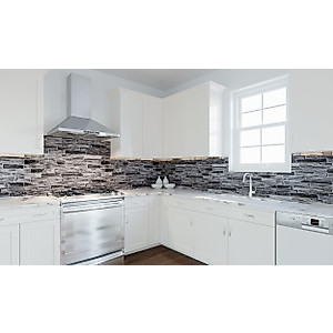 Finecraft Decor 10pcs (53sqft) 3D Wall Panels for Interior Decor: Perfect for Kitchen Backsplash Bathrooms, Living Rooms, Offices