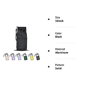 LEAGERA Mini Umbrella For Purse - Canopy Diameter 35inch, Small Travel Umbrella Compact Mini Waterproof Umbrellas for Rain, Suitable for Women Purse and Pocket, Manual Opening