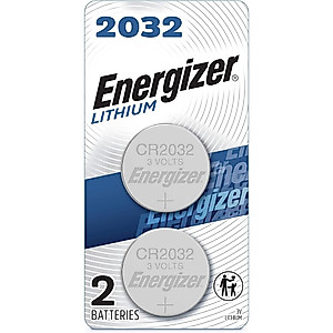 Energizer Lithium 2032 3 Volt Electronic/Watch Battery 2 pk
