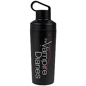 The Vampire Diaries OFFICIAL Tvd Logo 18 oz Insulated Water Bottle, Leak Resistant, Vacuum Insulated Stainless Steel with 2-in-1 Loop Cap