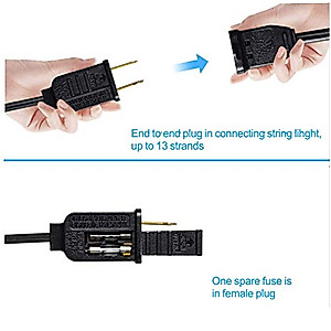 CFORWARD Outdoor String Lights, Patio Lights Outdoor, Bistro Lights, 25 Feet G40 Globe Patio Lights with 12 Upgraded Edison Plastic Bulbs (2 Spare)