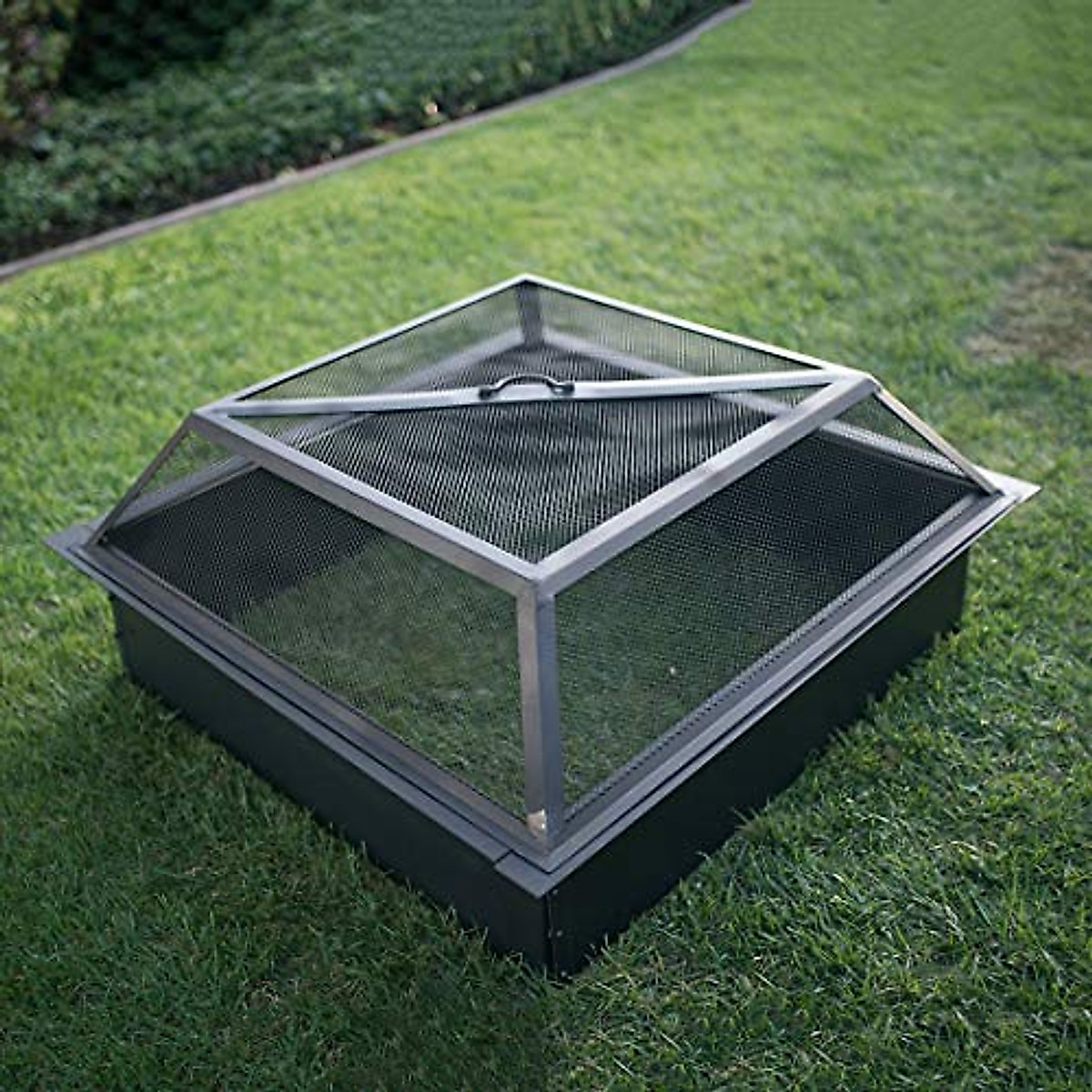 Blue Sky Outdoor Living SML3908 39" Screen Self-Assembled Square Spark Cover, Black
