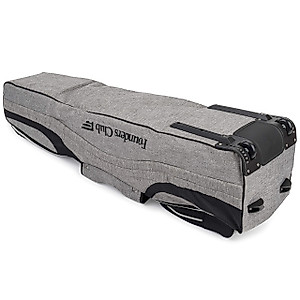 Founders Club Golf Travel Bag Travel Cover Luggage for Golf Clubs with Padded Club Protection and Removable Panel for Embroidery