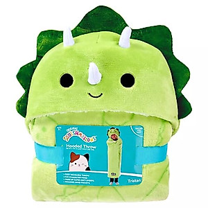 Franco Squishmallows Bedding Super Soft and Cozy Wearable Hooded Throw Blanket, 50" X 30" (Official Licensed Product) (Print May Vary)