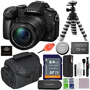 Panasonic Lumix G85 Mirrorless Camera with 12-60mm Lens with Advanced Accessories and Travel Bundle | DMC-G85MK | panasonic lumix g85