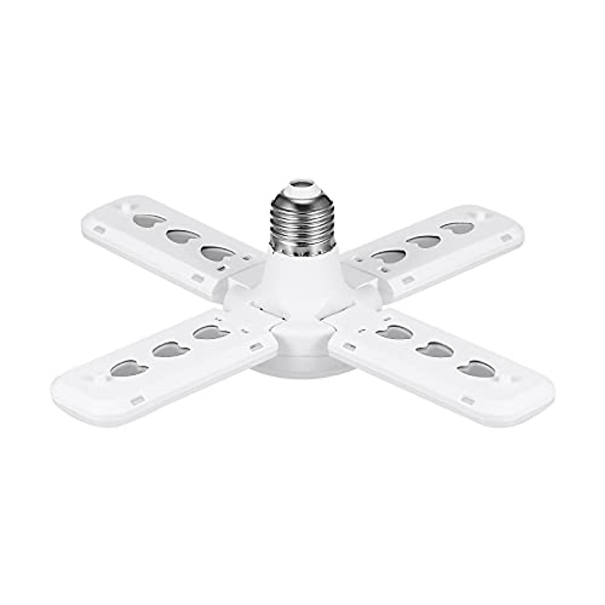 GoolRC 4 Pack LED Garage Lights, 48W 6000LM 6500K E27/B22 LED Garage Ceiling Lights with 4 Adjustable Panels for Garages, Workshop,Indoor, Outdoor