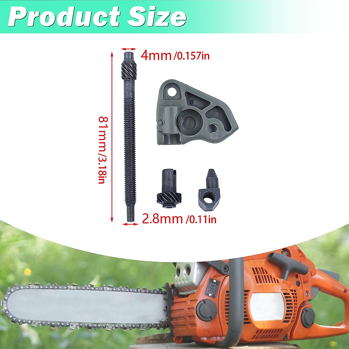 Adefol Chain Tensioner Adjuster Screw for Husqvarna 362 365 371 372 372XP Chainsaw Kit Repl
