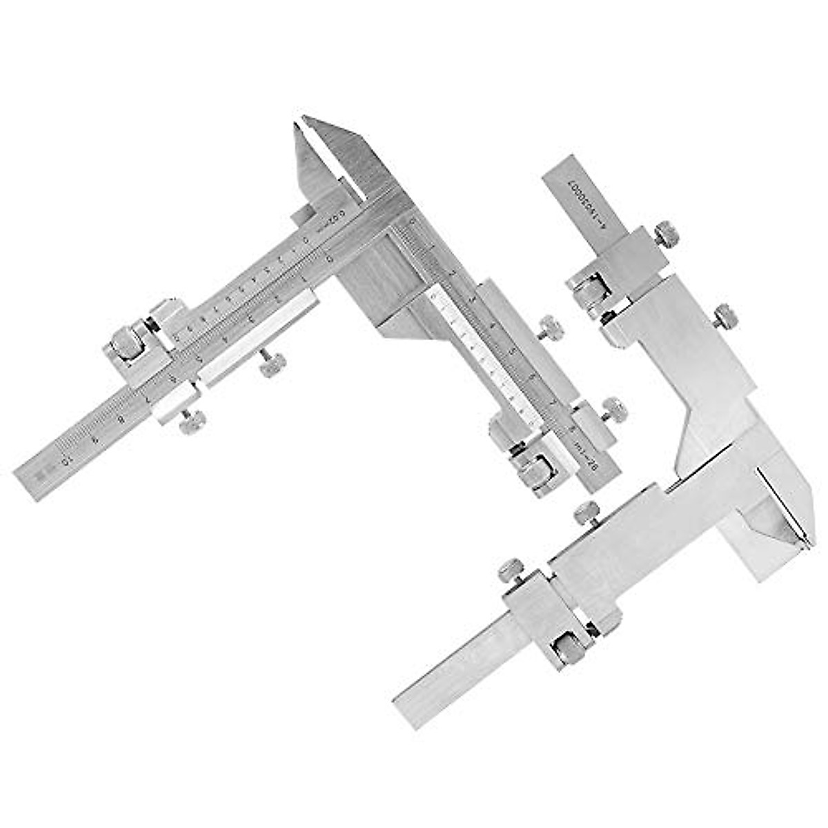 M1-26 Stainless Steel Height Vernier Caliper, Gear Tooth Vernier Caliper Altitude Slide Gauge Marking Ruler High Accuracy