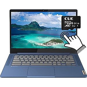 Lenovo 2023 Newest Ideapad Slim 3 14" FHD Touchscreen Chromebook Laptop, 8-Core MediaTek Kompanio 520, 4GB RAM, 128GB Storage(64GB eMMC + 64GB Micro SD), WiFi6, 13.5hr Battery Life, Webcam, Chrome OS