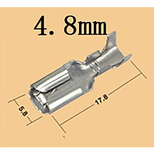 20pcs 2 Pin Arcade Button Wires for Zero Delay USB Encoder PCB with 0.187" 4.8mm Terminals Compatible with Arcade HAPP Push Button/Arcade Joystick/Arcade Console