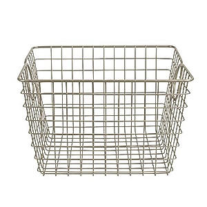 Spectrum Diversified Teardrop Storage Basket, Large, Satin Nickel