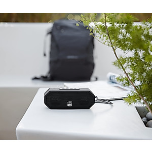 Altec Lansing LifeJacket H2O 4 - Waterproof Bluetooth Speaker, Durable & Portable Speaker with Voice Assistant, 10 Hour Battery Life & 100 Foot Range, Black