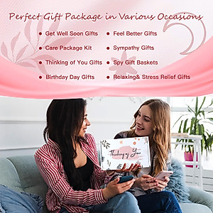 Get-Well Soon Gift Baskets for Women - Thoughtful Comfort Gifts for After Surgery Recovery - Thinking of You Feel Better Care Packge for Sick Friends