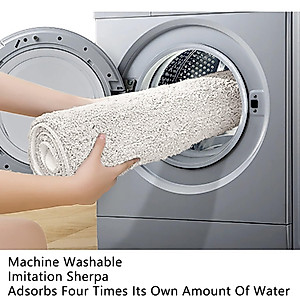 Irregular Shaped Rug Cream Rug Area Rug Nonslip Washable Rug Living Room Rugs for Bedroom Soft Outdoor Indoor Floor Mats Modern Abstract Carpets for Bedroom Home Decor