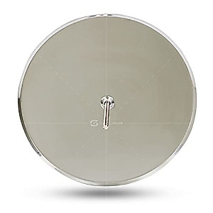 Supply Giant Wall Cleanout Cover Plate, 10-Inch, Stainless Steel, Chrome