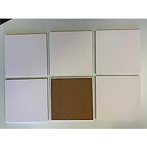 SJT ENTERPRISES, INC. Absorbent Stone Trivet Blanks for Crafters - 6-Pack - 7" x 7" use with Permanent Colored Markers (not Included) - Make Your own!(SJT00027)