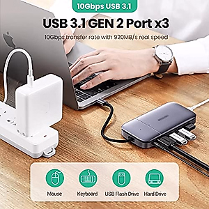 NIZYH USB C HUB USB Type C 3.1 to M.2 B-Key HDMI 4K 60Hz USB 3.1 10Gbps USB C HDMI HUB Splitter