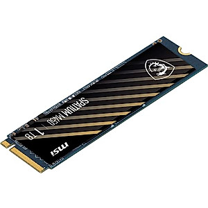 MSI SPATIUM M450 PCIe 4.0 NVMe M.2 1TB Internal Gaming SSD up to 3600MB/s 3D NAND Up to 600 TBW
