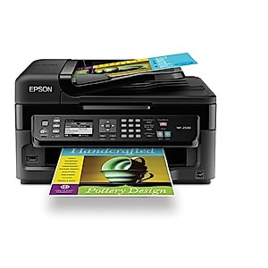Epson WorkForce All-In-One Wireless Color Inkjet Printer WF-2540, Black