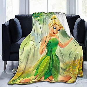 Mars Sight Tinker Bell Blanket Throw Blanket Soft, Warm and Lightweight for Couch Bed Sofa Luxury Fleece Blanket