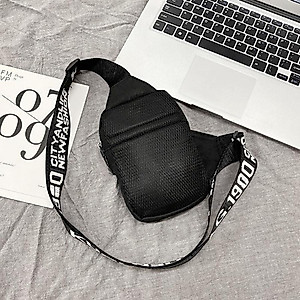 WRLDMCWLQ Shoulder Bag Sling Bag Men Women Small Bag Crossbody Bag Casual Phone Chest Bag for Travelling Hiking