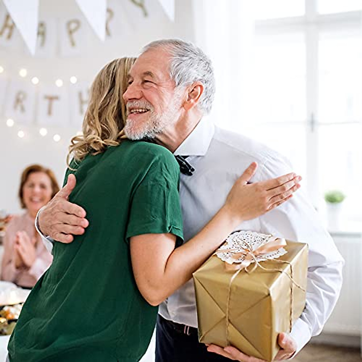 Ocean Line Baby Shower Paper Gift Bags for Boy with Tissue Papers - 12 Pack Kraft Safari Jungle Animals Baby Boy Bags with Gold Wrapping Papers, Size 8" L x 4" W x 10" H