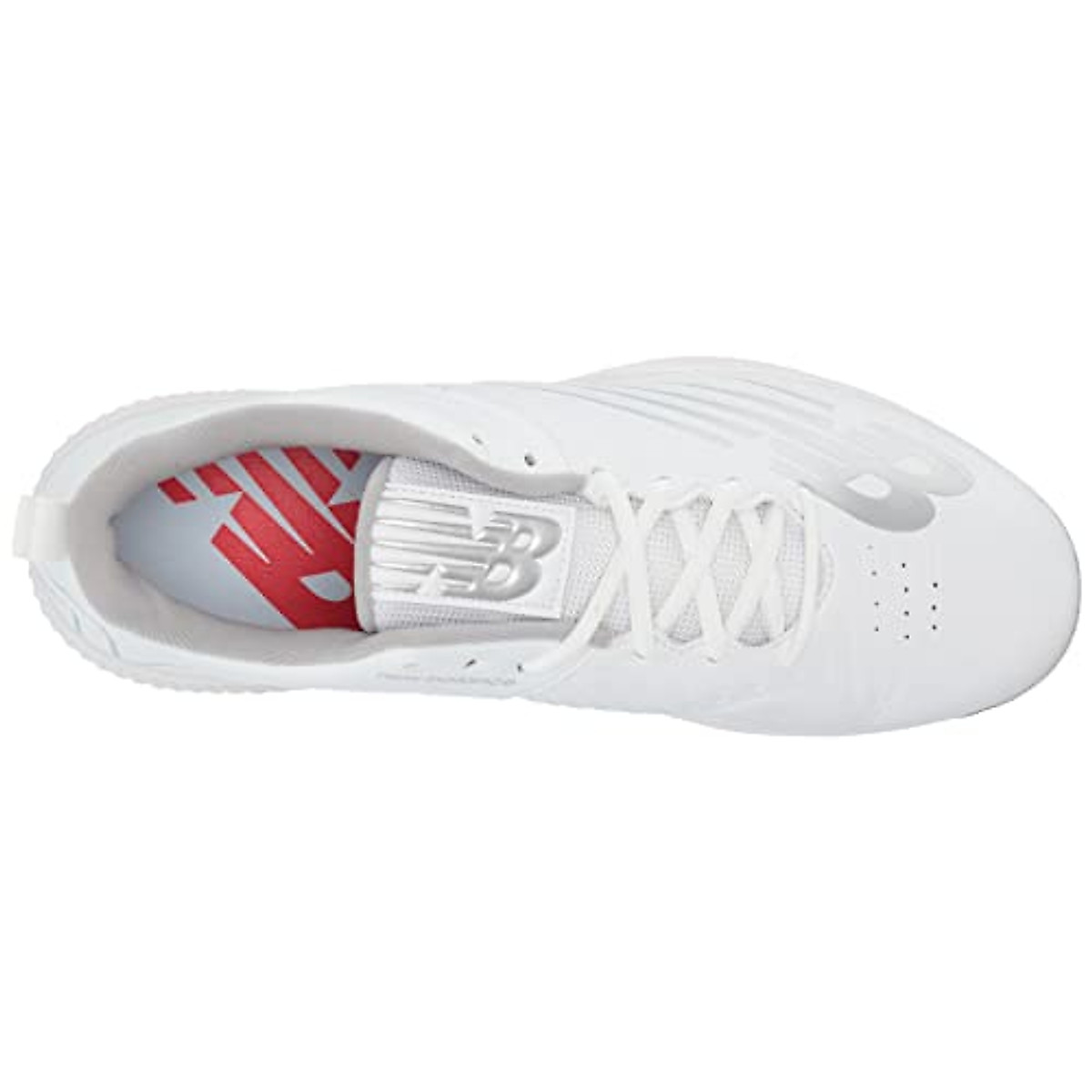 New Balance Women's FuelCell Fuse V3 Metal Softball Shoe, White/White, 8