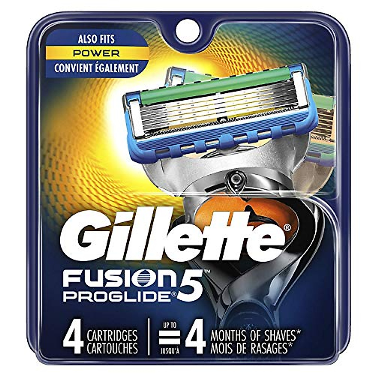 Fusion ProGlide Men's Razor Blade Refills, 4 Count by Gillette 2 Pack