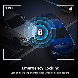 Volway 10" 4K Mirror Dash Cam w/Voice Control, Enhanced Night Vision, Full Touch Screen, Waterproof Backup Camera Rear View Mirror Camera, Parking Assistance, Loop Recording, USB Type C