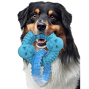 Boutiray Dog Chew Toys for Aggressive Chewers Large Breed, Indestructible Tough Dog Toys for Medium Large Dogs Natural Rubber & Nylon Durable Interactive Toys for Teething Cleaning