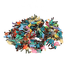 1:200 Scale Z Gauge Painted Layout Train People DIY Figure Model (Pack of 100)