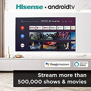 Hisense 50-Inch Class H8 Quantum Series Android 4K ULED Smart TV with Voice Remote (50H8G, 2020 Model)