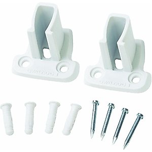 ClosetMaid 1741 SuperSLide Wire Shelf End Bracket, White