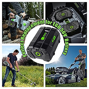 DSANKE 56V 5000mAh BA2800 Lithium-Ion Replacement Battery for EGO 56V BA2800 BA2800T BA4200 BA1400 Compatible with ST1502LB CS1604 LB4800 LB6504 LB5804 HT2400 56V Power Tools+Battery Holder