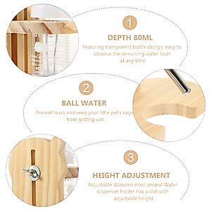 1 Set Pet Water Fountain Leak- Water Feeder Convenient Hamster Waterer Pet Drinking Bottle Hamster Bottle and Stand Hamster Water Container Hamster Kettle Support Pet Supplies