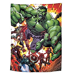 Jay Franco Marvel Avengers Hulk Smash Tapestry – 30 x 40 Inch Wall Hanging – Kids Room Décor (Official Marvel Product)